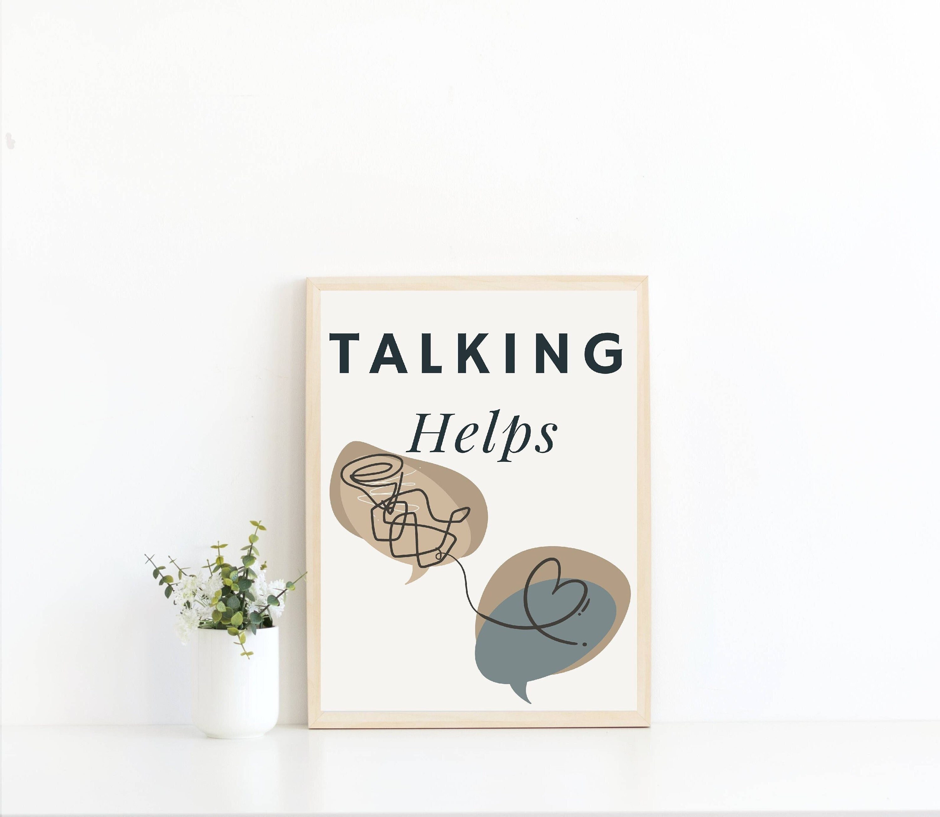 Printable Wall Art Decor Poster for Christmas Talking Helps - Etsy