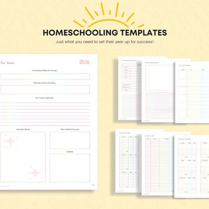 Printable Homeschool Planner 2025-2026: US Letter & A4 (digital ...