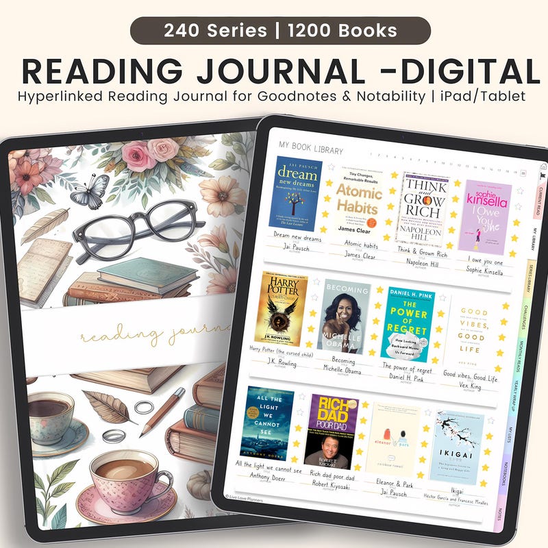 Reading Journal - Etsy