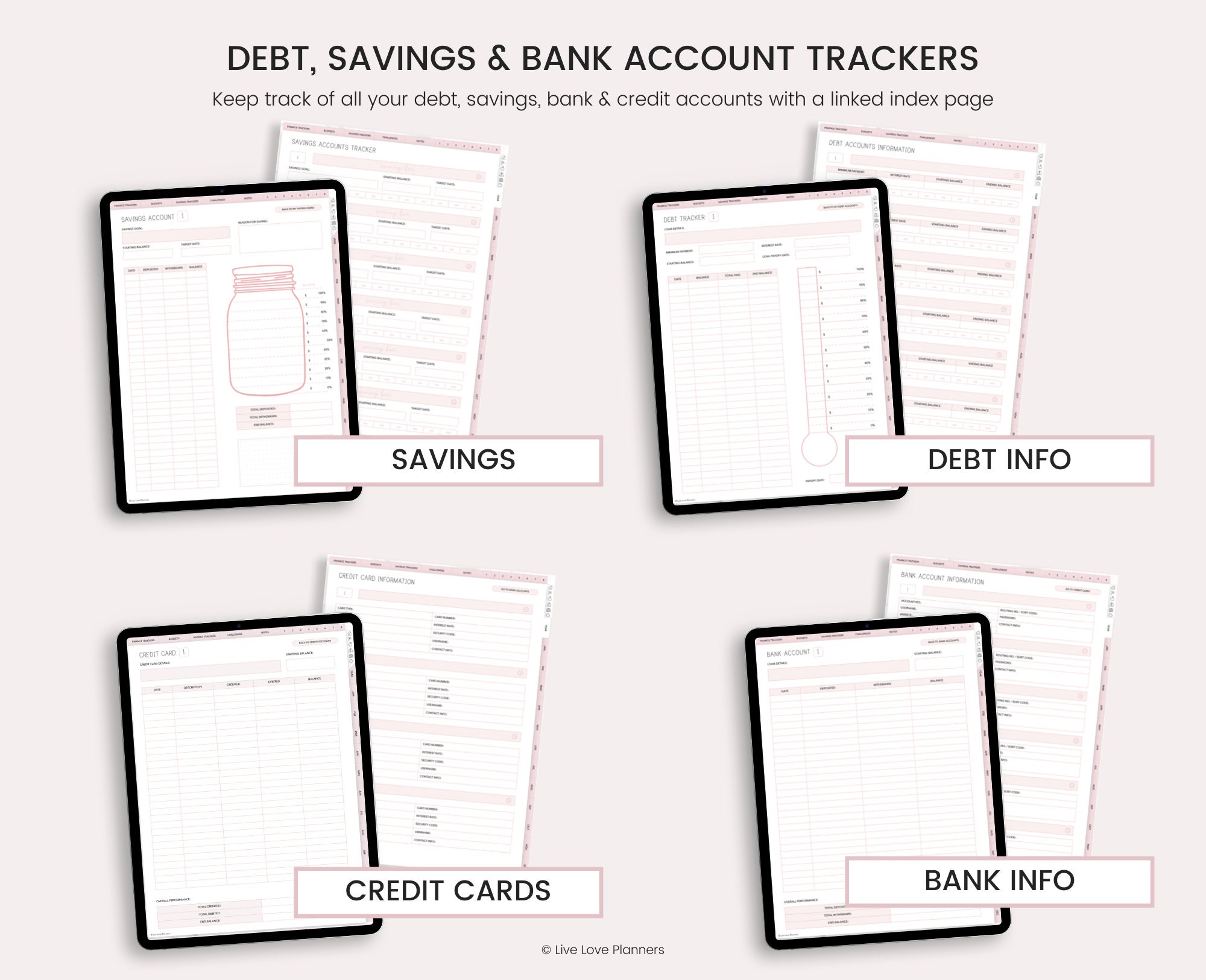 Digital Budget Planner Finance Tracker Finance Planner | Etsy UK