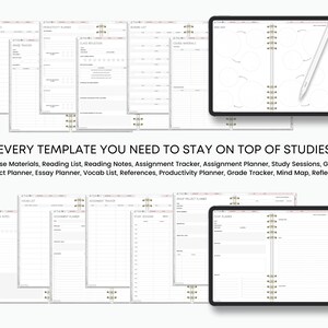 Student Planner Academic Planner for Students Undated | Etsy
