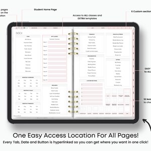 Student Planner Academic Planner for Students Undated | Etsy