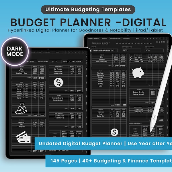 Budget Planner - Etsy