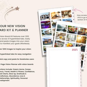 Vision Board Kit, 2026 Vision Board, Goal Planner, Manifestation ...