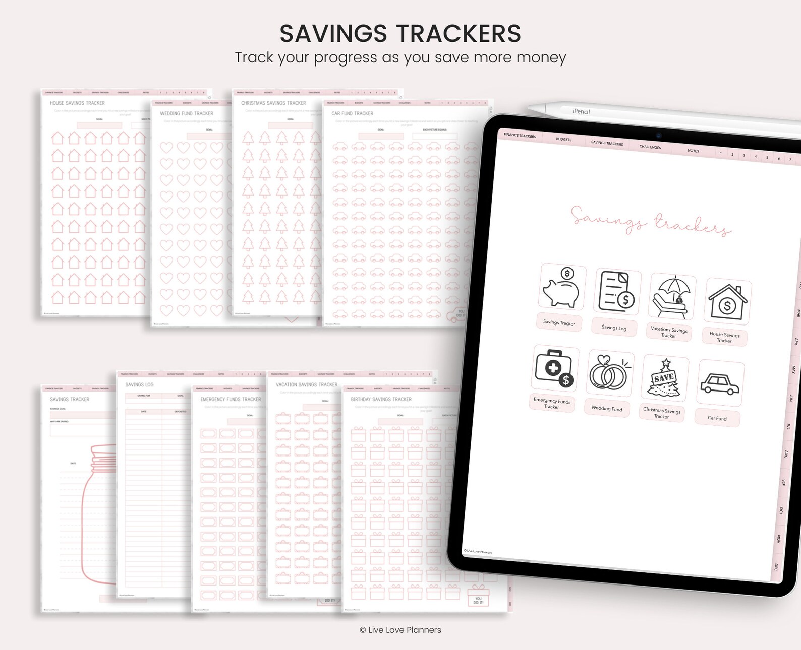Digital Budget Planner Finance Tracker Finance Planner - Etsy
