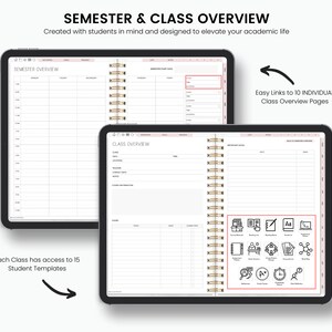 Student Planner | Academic Planner for Students | Undated Digital ...