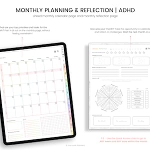 ADHD Digital Planner for Adults: Daily, Weekly, Monthly (goodnotes ...