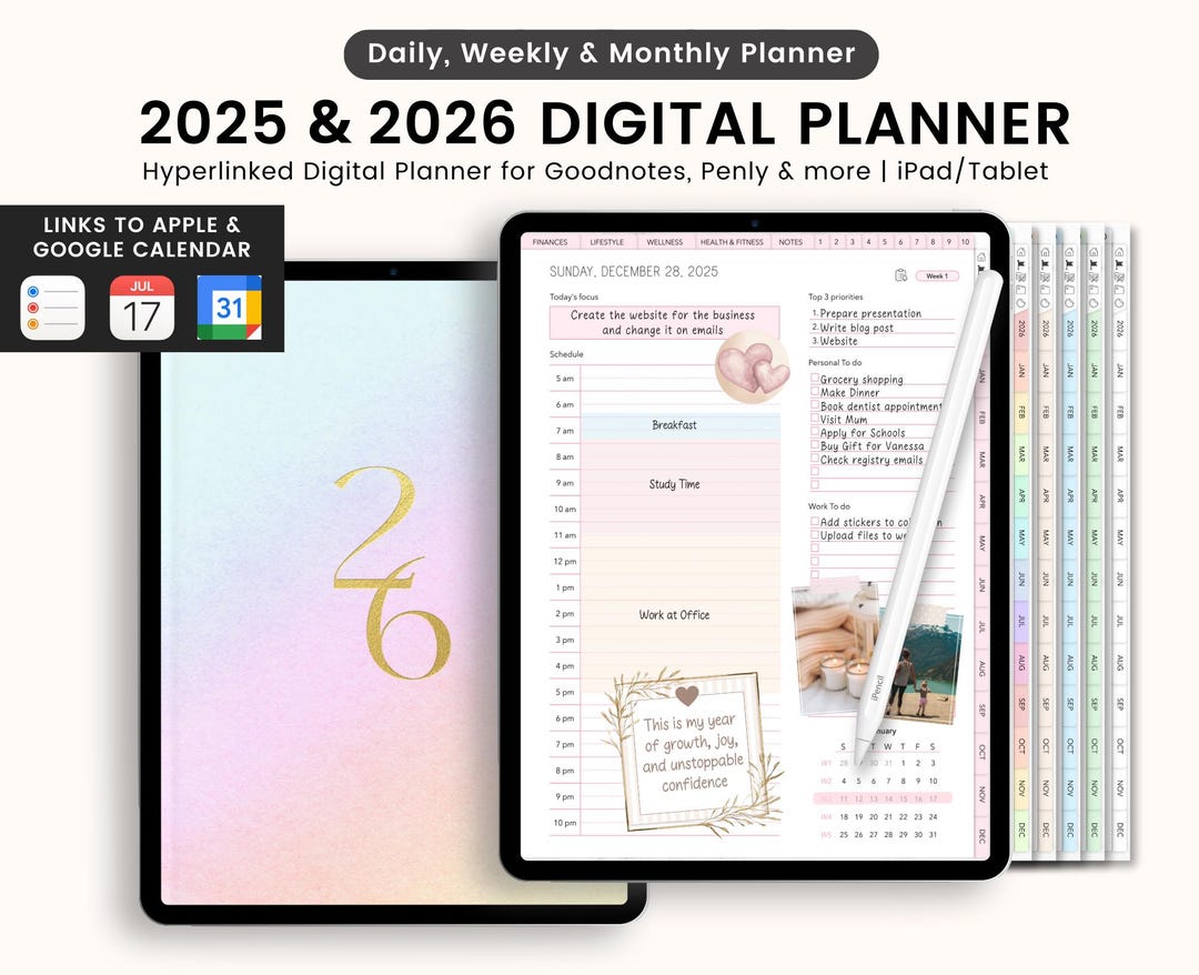 2025 Planner, 2025 Digital Planner, 2025 2026 Digital Planner, 2026 ...