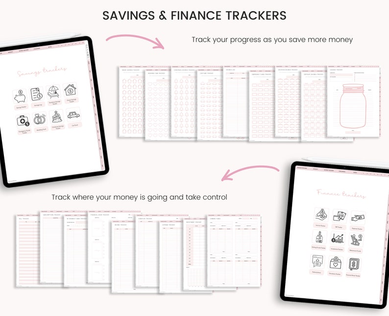 Digital Budget Planner Finance Tracker Finance Planner - Etsy