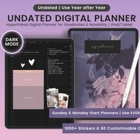 Undated Digital Planner - Etsy