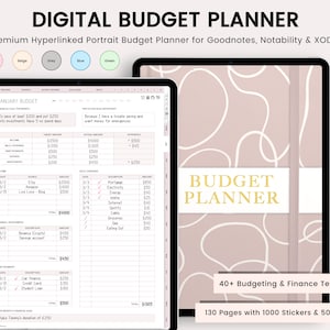 Digital Budget Planner Finance Tracker Finance Planner | Etsy UK