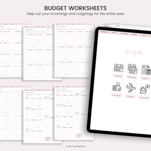 Digital Budget Planner Finance Tracker Finance Planner - Etsy