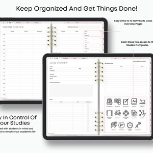 Student Planner Academic Planner for Students Undated | Etsy
