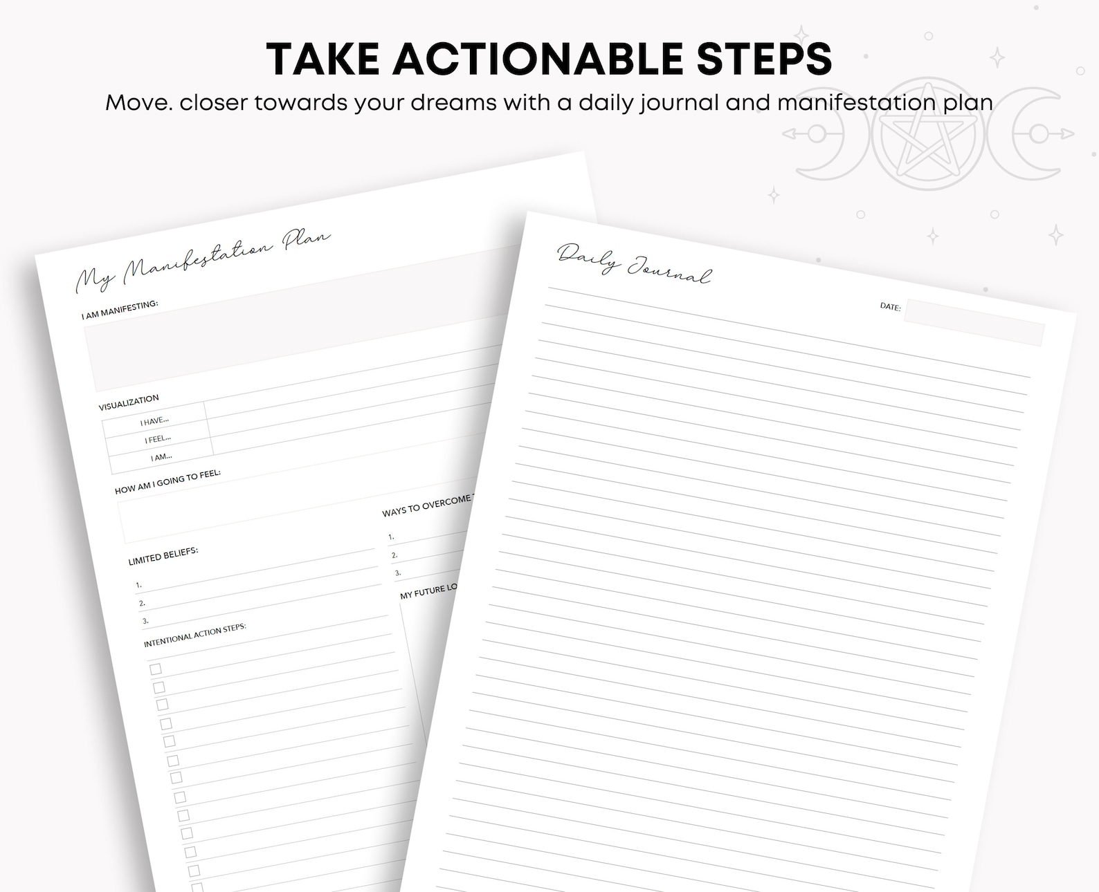 Printable manifestation journal template - armysery