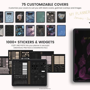 2024 2025 Dark Mode Digital Planners, 2024 2025 Digital Planner, Dark ...