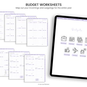 Budget Planner, Finance Tracker, Pastel Paycheck Planner, Money ...