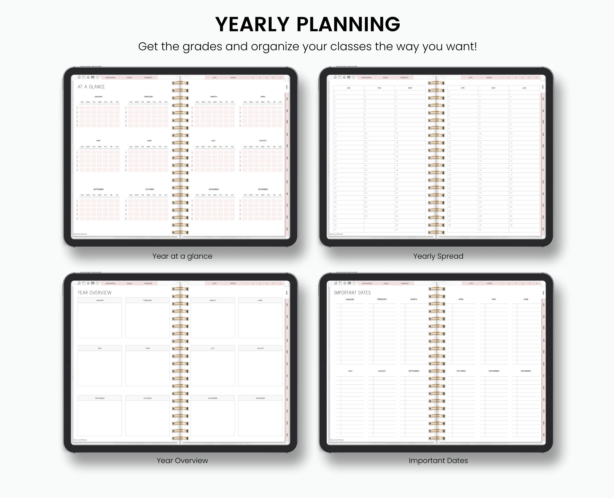 Student Planner Academic Planner for Students Undated - Etsy UK
