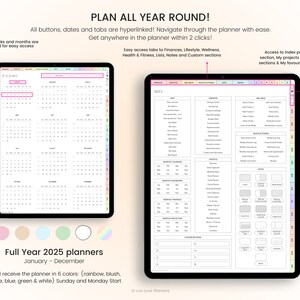 2025 Digital Life Planner: Hyperlinked Portrait Planner (goodnotes/ipad ...