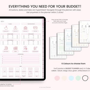 Digital Budget Planner: Finance Tracker, Goodnotes Compatible (portrait ...