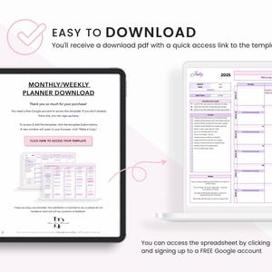 Google Sheets Monthly and Weekly Planner: Daily, Weekly, Monthly ...