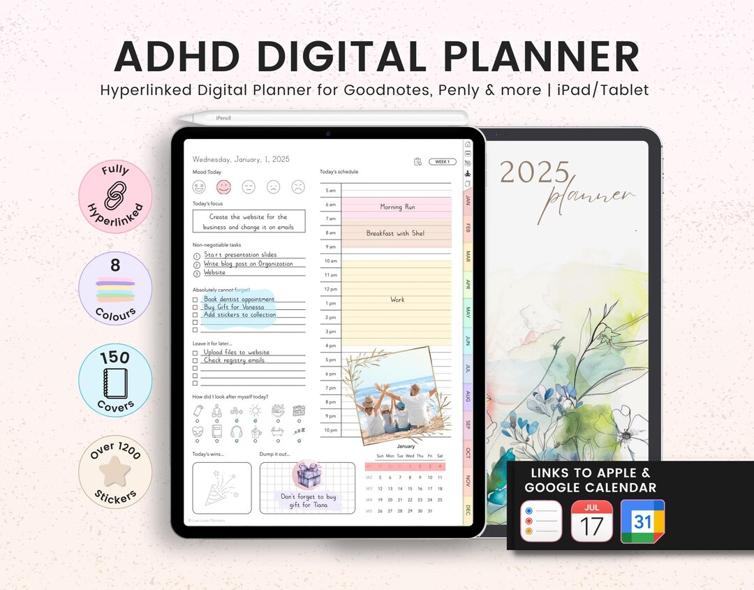 ADHD Planner, 2025 ADHD Planner, 2026 Adhd Planner, ADHD Digital ...