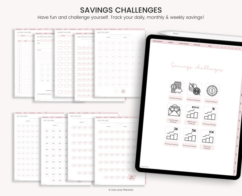 Digital Budget Planner Finance Tracker Finance Planner - Etsy