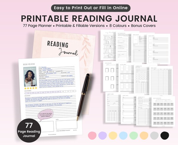 Printable Library Card / Reading Tracker / Reading List Bookmark ...