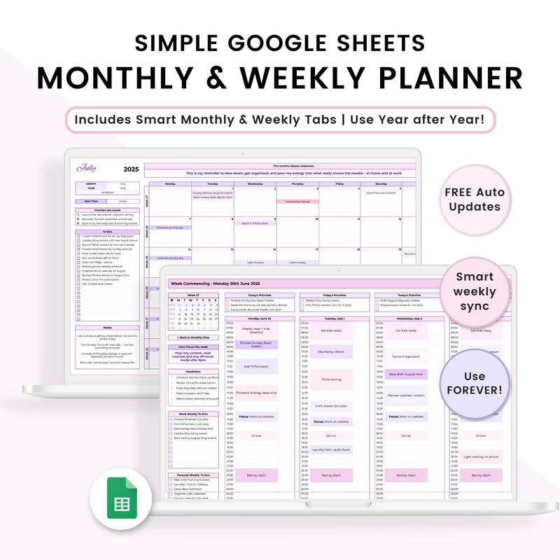 Google Docs Task Template - Etsy