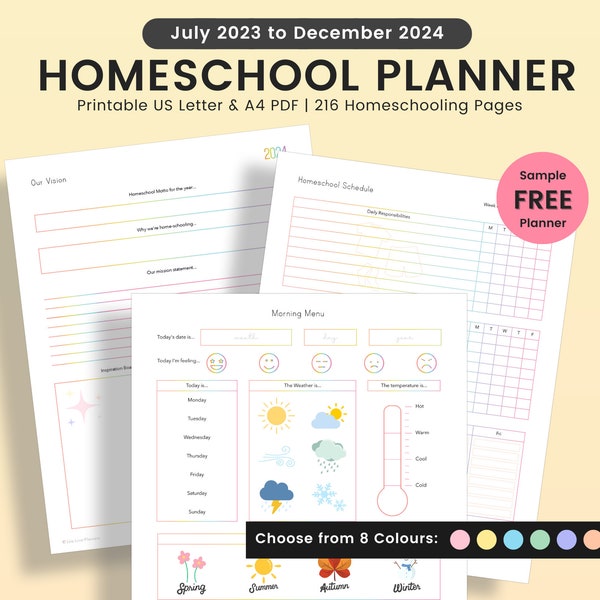 Homeschool Planner - Etsy