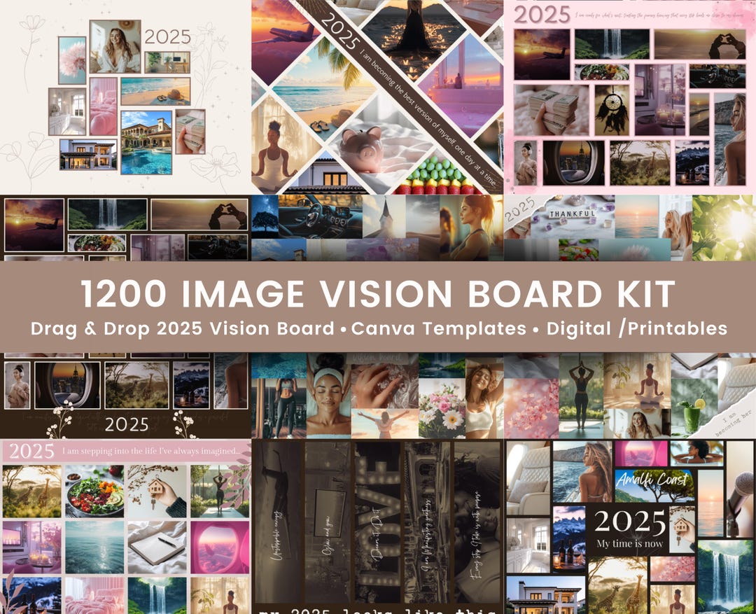 Vision Board Kit, 2026 Vision Board, Goal Planner, Manifestation ...