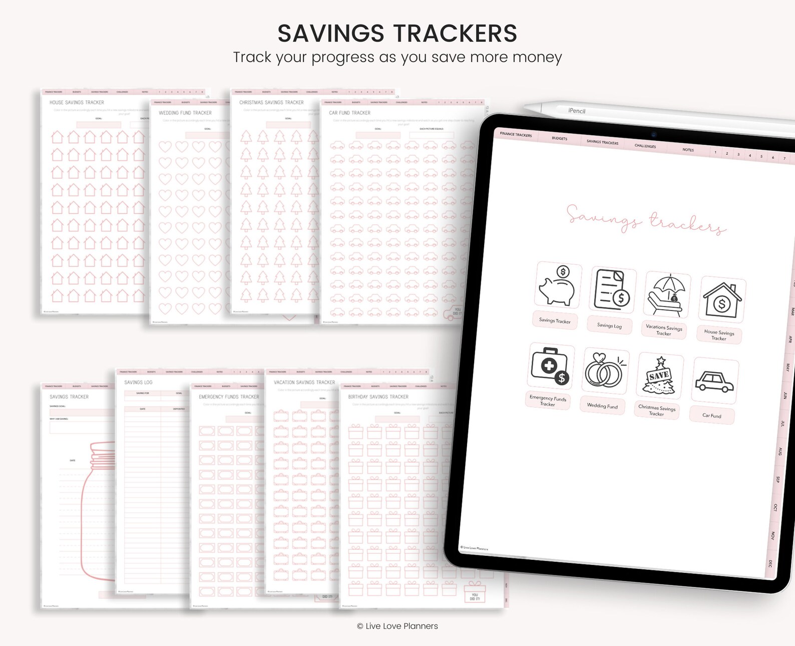 Digital Budget Planner Finance Tracker Finance Planner - Etsy