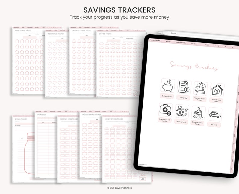 Digital Budget Planner Finance Tracker Finance Planner - Etsy