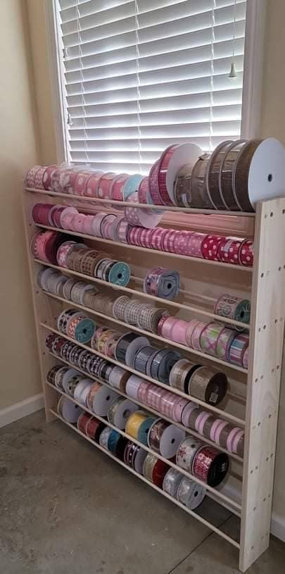 48 Tall 8 Tier Adjustable Ribbon Rack - Etsy