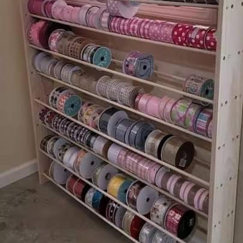 Craft Ribbon Storage Rack - Etsy