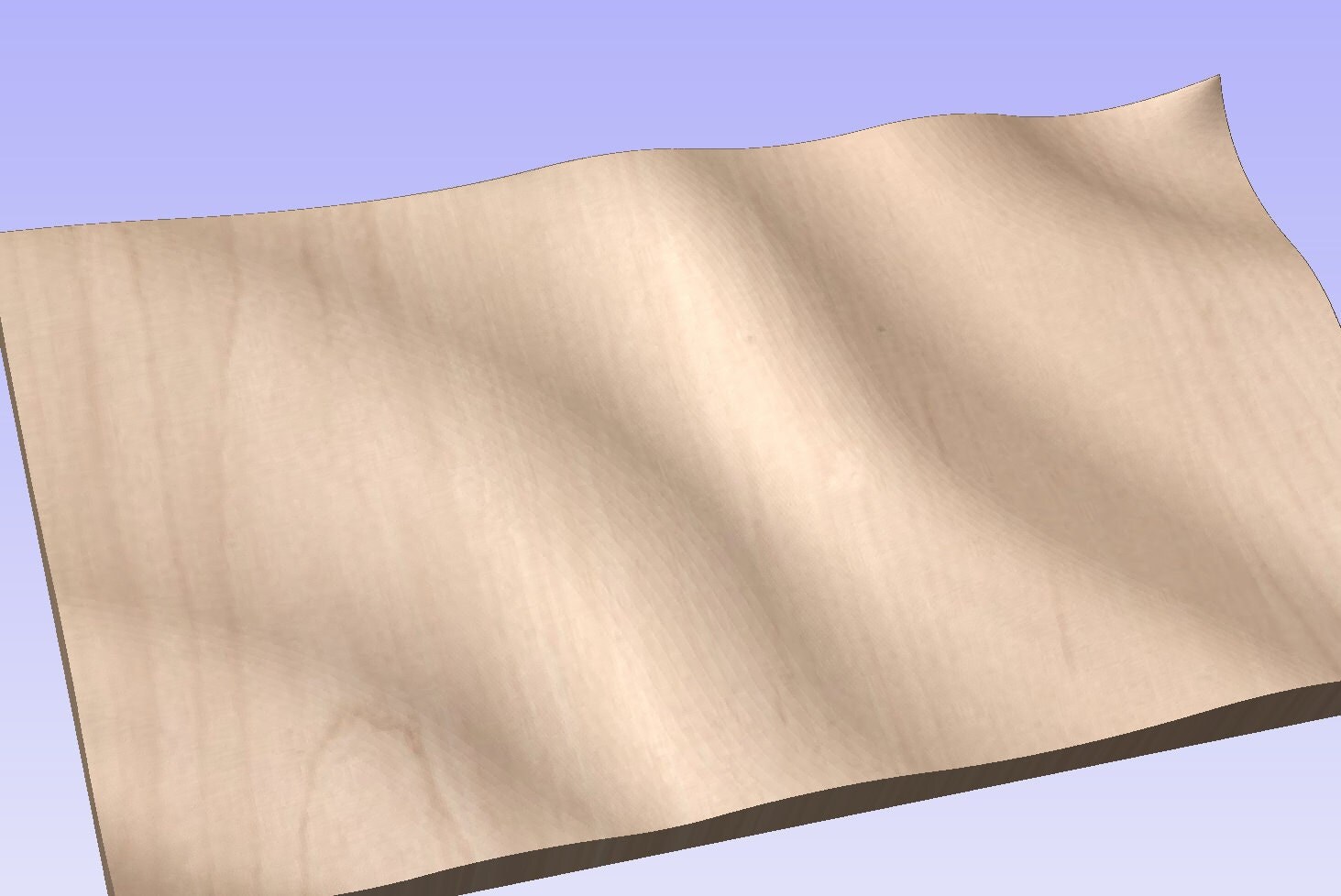 Wavy CNC Texture Flag 3D STL Files - Etsy