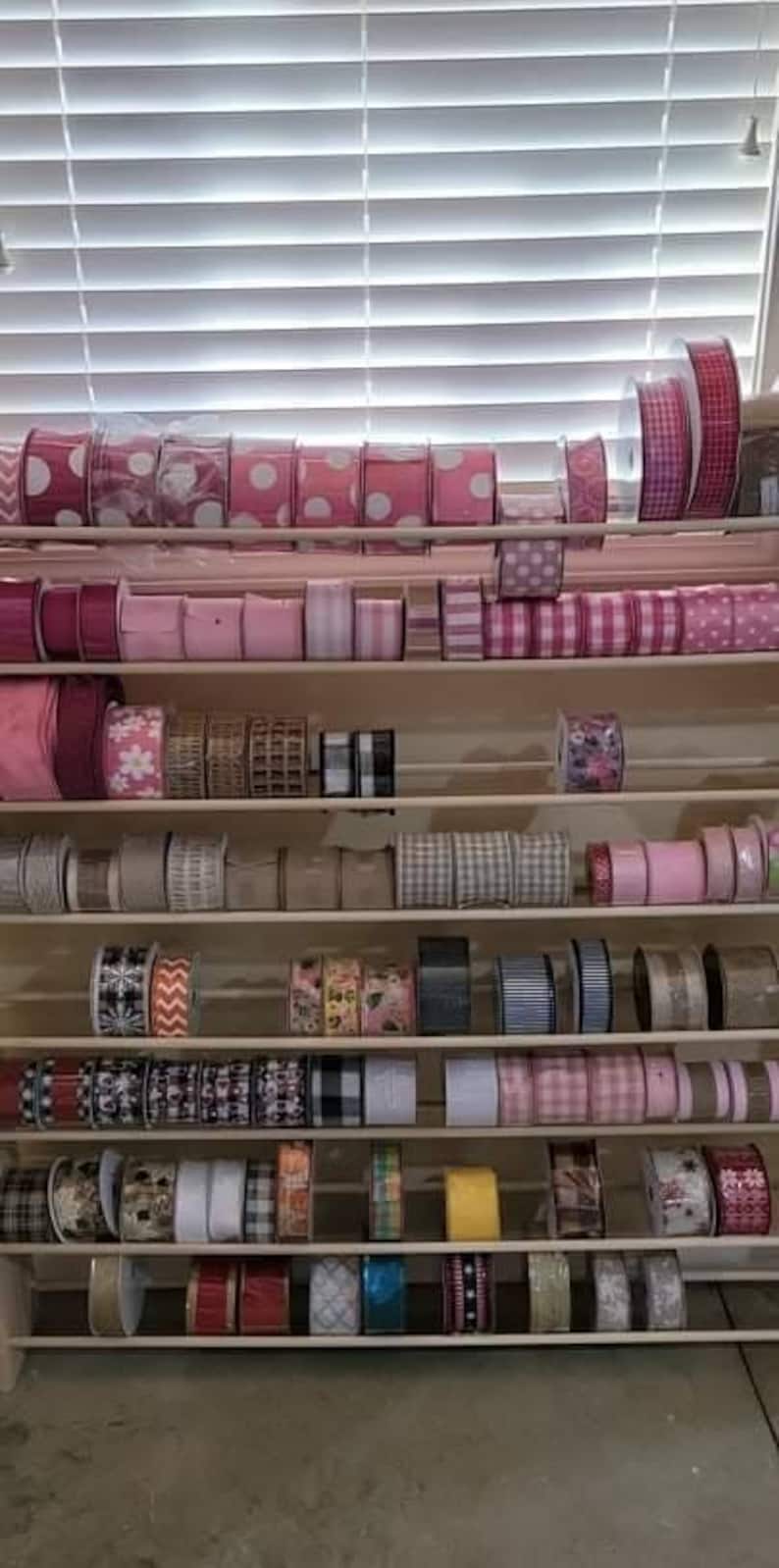 48 Tall 8 Tier Adjustable Ribbon Rack - Etsy