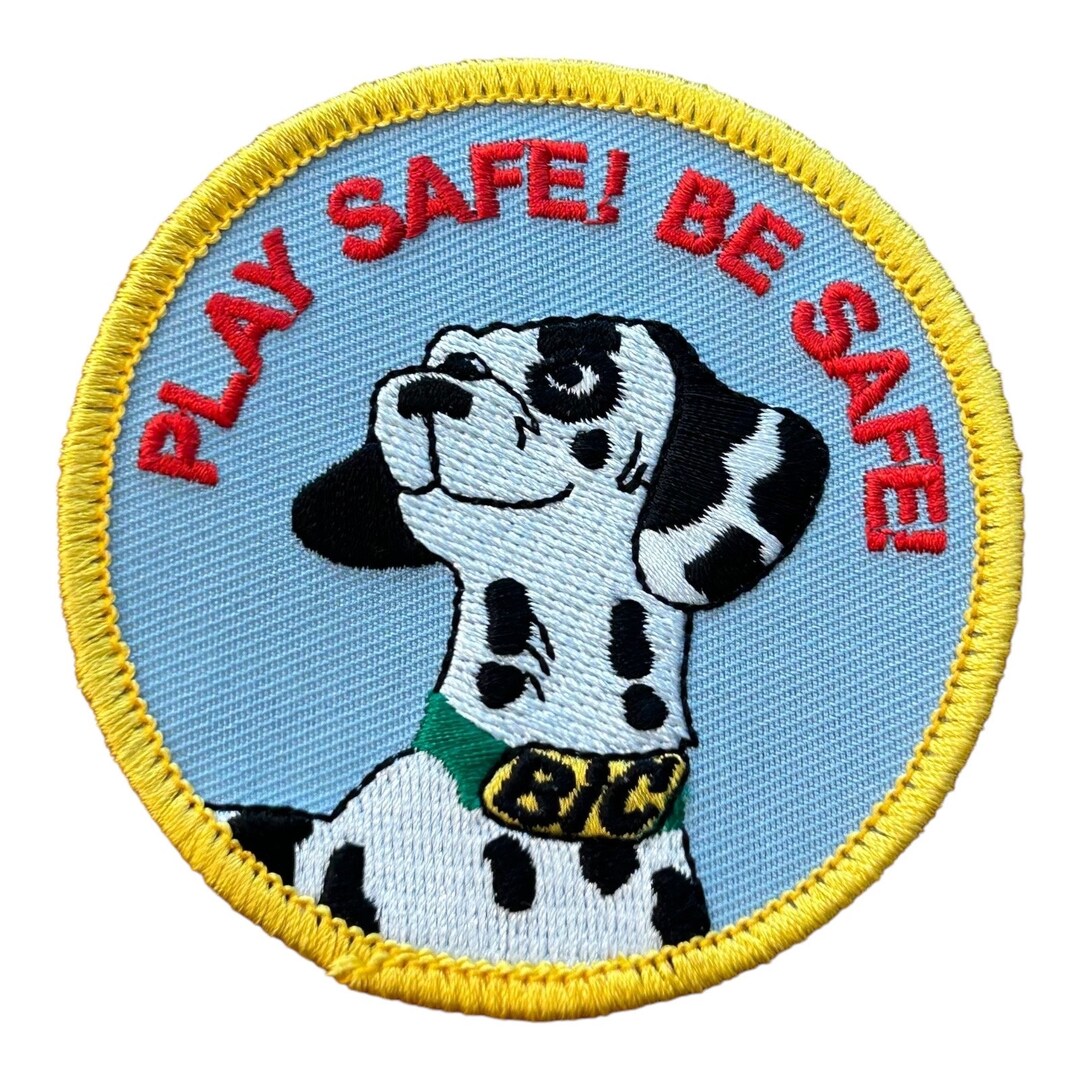 Girl Scout Fun Patch BIC Play It Safe Fire Safety Patch 3" Daisy ...