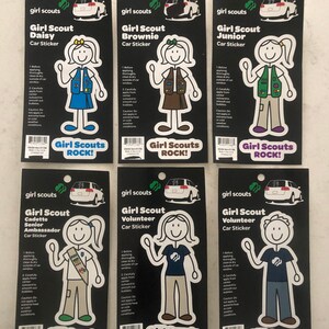 Girl Scout Vinyl Car Stickers Daisy Brownie Junior Cadette/senior ...