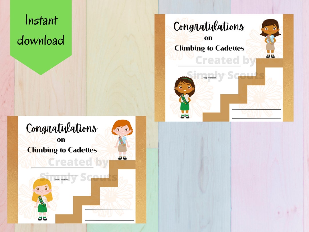 Girl Scout Climb to Cadette Junior to Cadette Bridging Ceremony ...