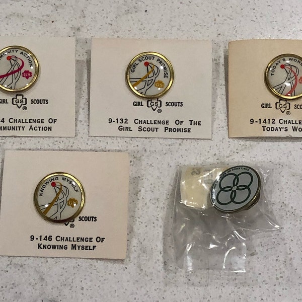 60s Girl Scout Pin - Etsy