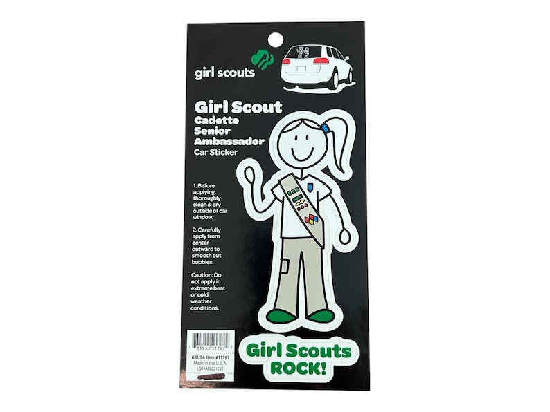 Girl Scout Vinyl Car Stickers Daisy Brownie Junior Cadette/senior ...