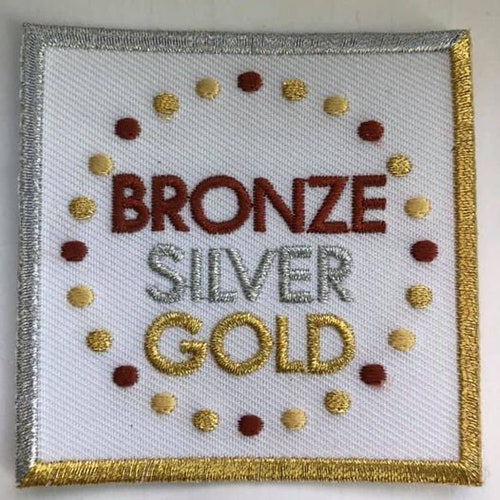 Girl Scout Bronze Silver Gold Triple Metal Fun Patch Seniors - Etsy