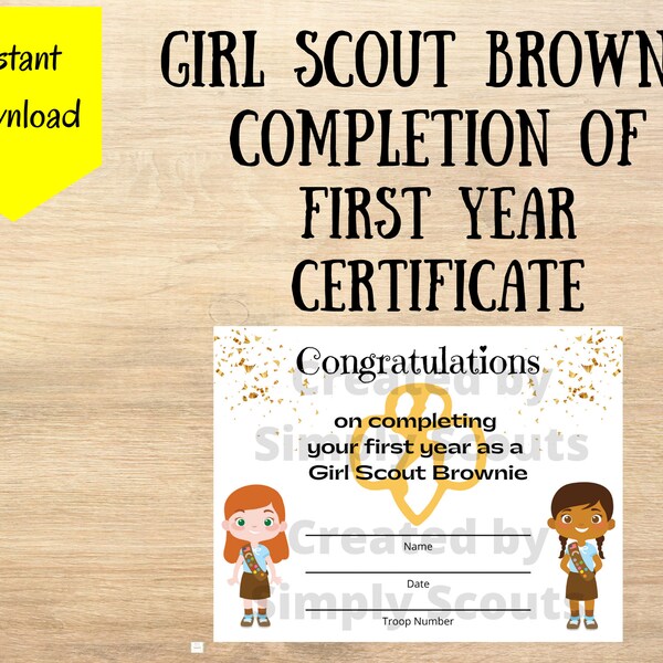 Girl Scout Brownie - Etsy