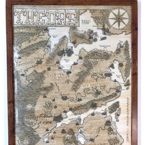Dragon Age Map of Thedas: Aged Handmade Hand Drawn - Etsy Canada