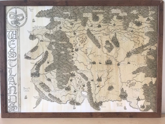 Wheel of Time Map. Hand Drawn in A1 and A2 Sizes With Unique - Etsy