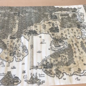 Pokémon Kanto Map With All 151 Original Pokémon Illustrated in A1 A2 ...