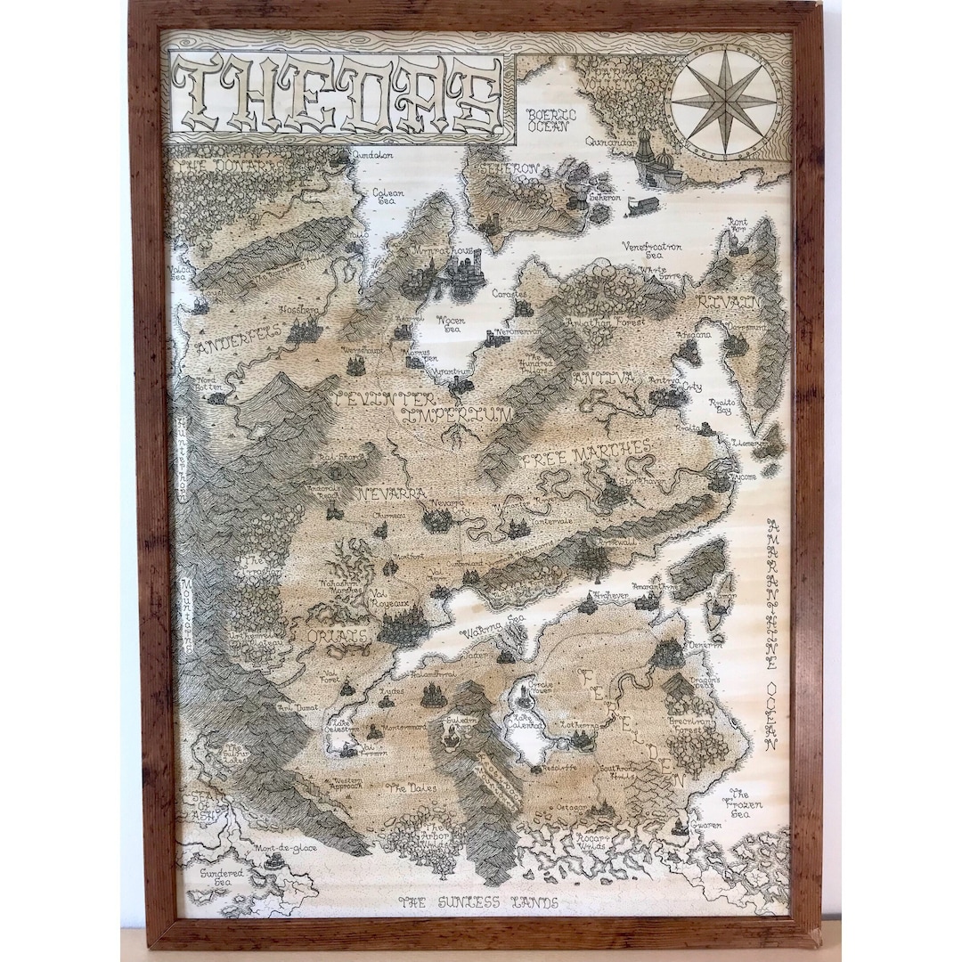 Dragon Age Thedas A1 and A2 Sized Map With Highly Detailed - Etsy