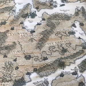 Dragon Age Thedas A1 and A2 Sized Map With Highly Detailed City ...