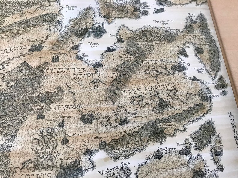 Dragon Age Thedas A1 and A2 Sized Map With Highly Detailed - Etsy