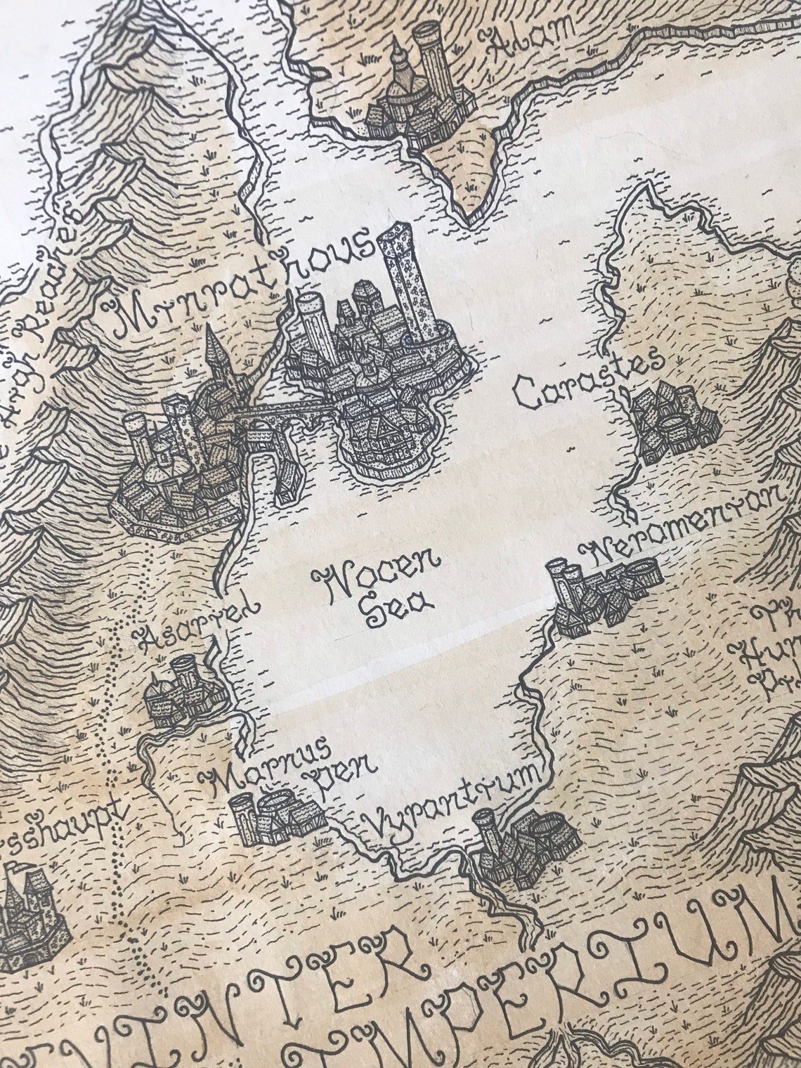 Dragon Age Thedas A1 and A2 Sized Map With Highly Detailed | Etsy